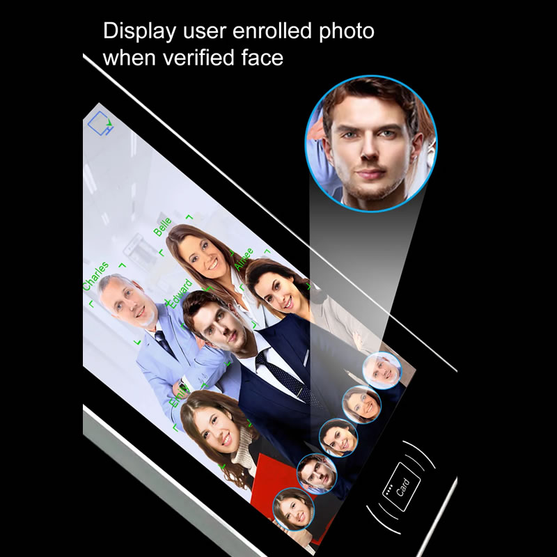 AI08 Dynamic Facial Recognition System Terminal, Biometric facial and ...